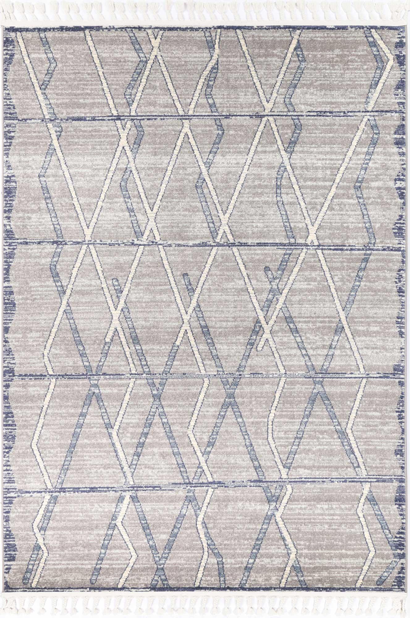 Inca Tupzia Blue & Grey Contemporary Rug – Luxurious Rugs