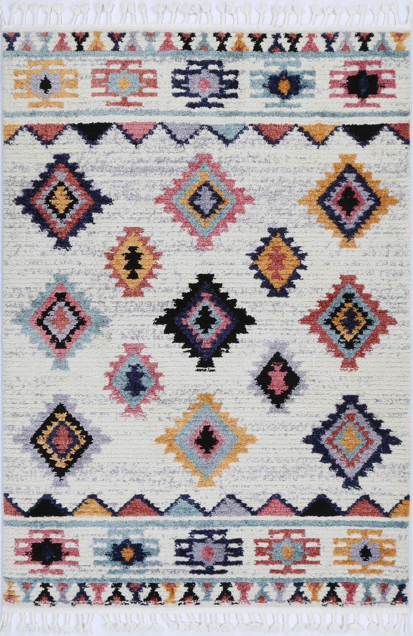 Boho Moroccan Tribal Tile Multi Rug ( New Landed ) – Luxurious Rugs